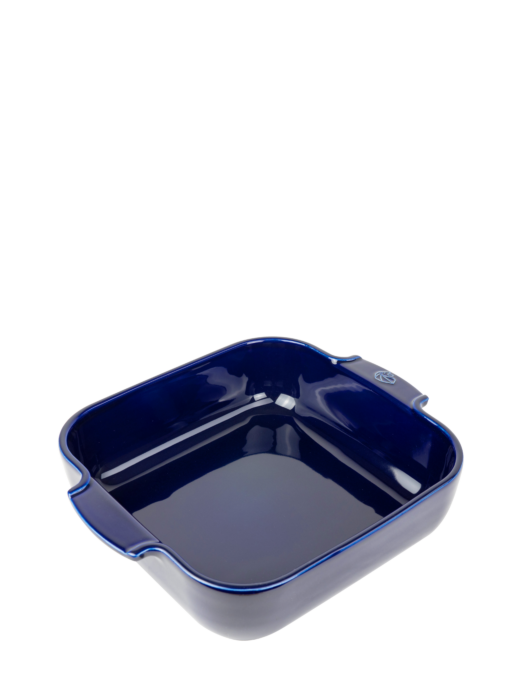 Appolia Appolia blue ceramic square baking dish, 28cm - Peugeot Saveurs